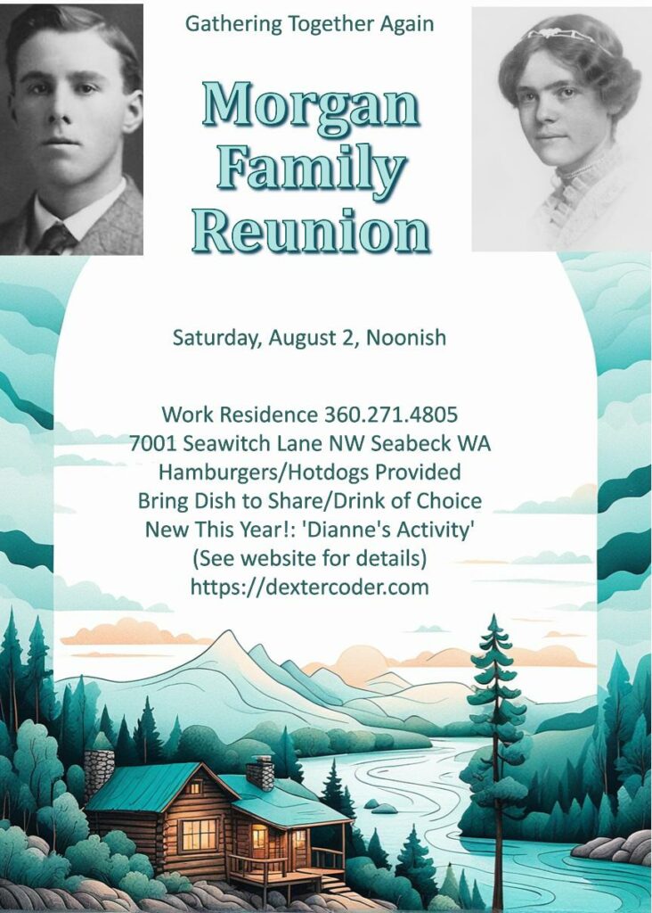 Reunion Details – Morgan Family 2025